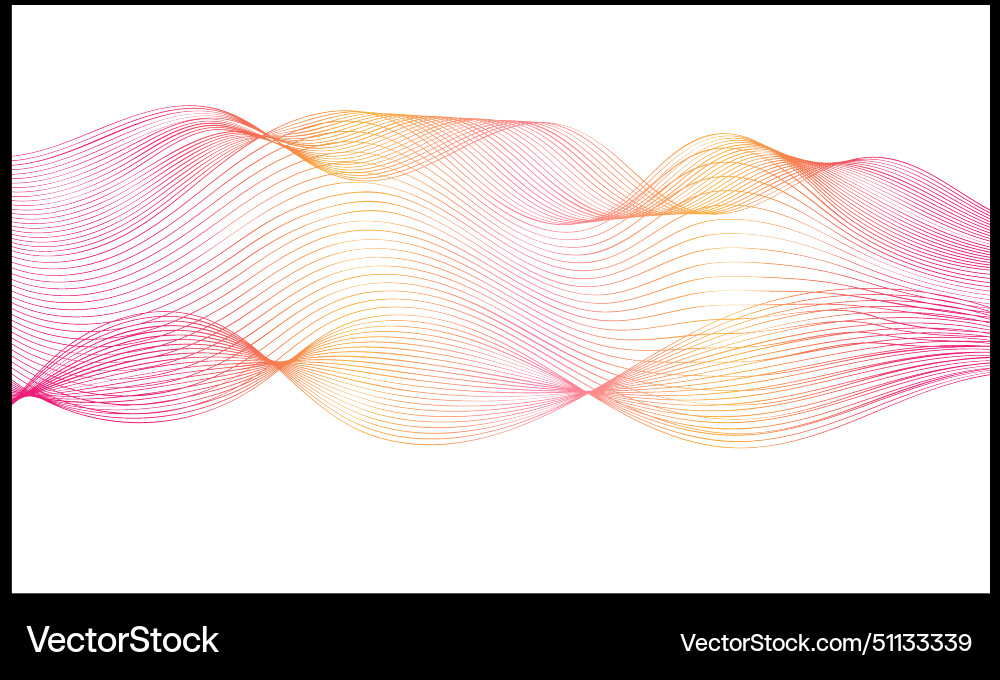 Abstract dark background sound wave Royalty Free Vector