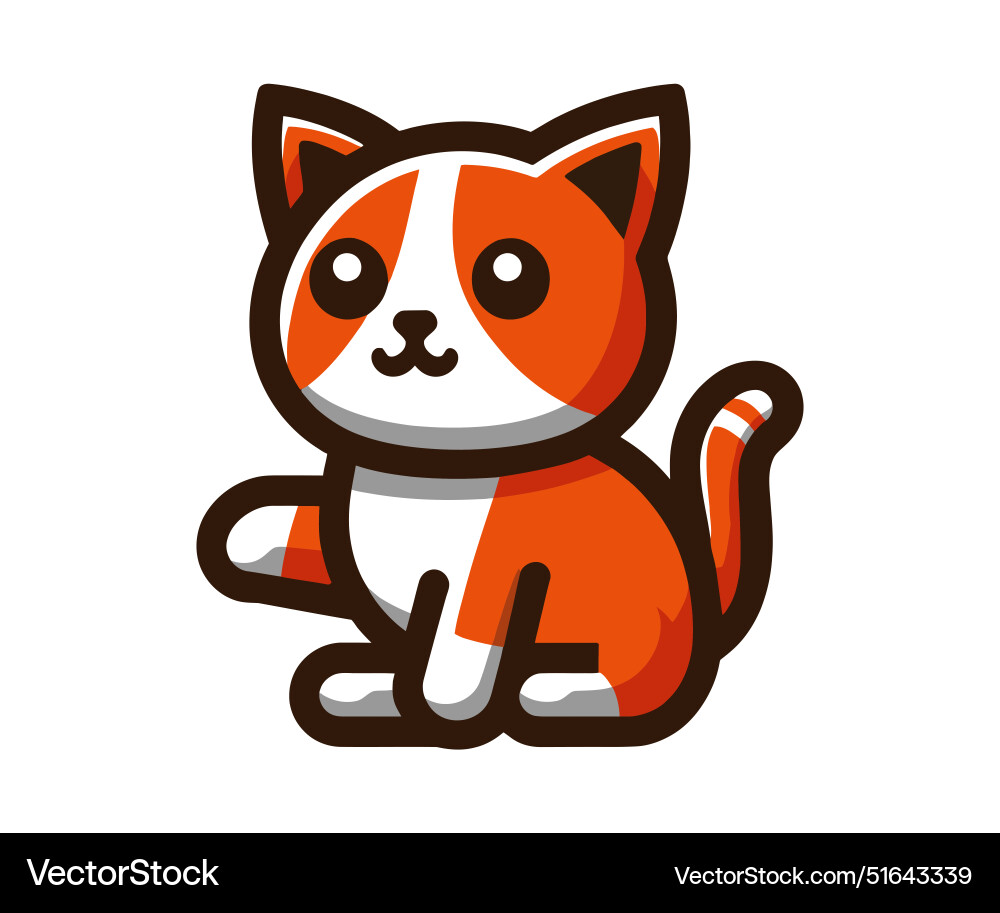 Cute cat design Royalty Free Vector Image - VectorStock