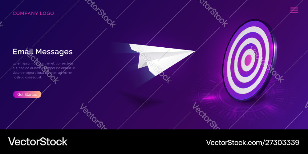 Email message service isometric marketing concept Vector Image