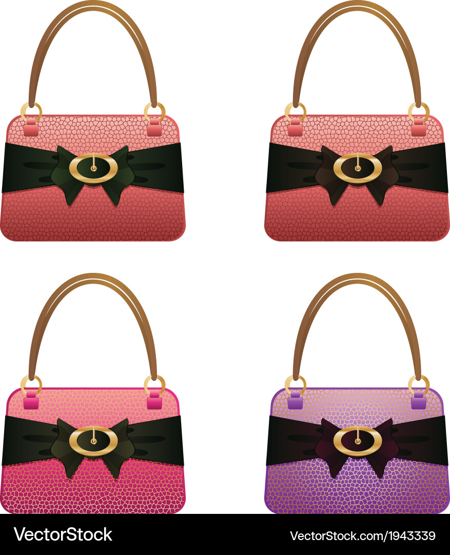 Fashion handbag Royalty Free Vector Image - VectorStock