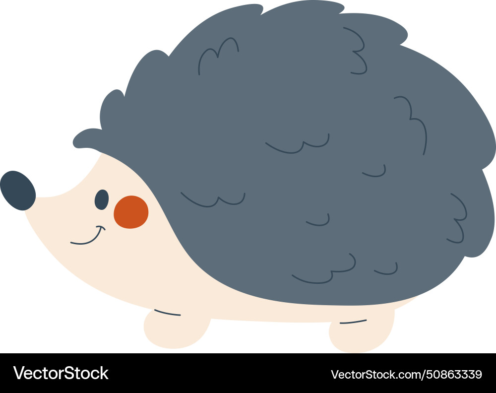 Hedgehog animal cartoon Royalty Free Vector Image