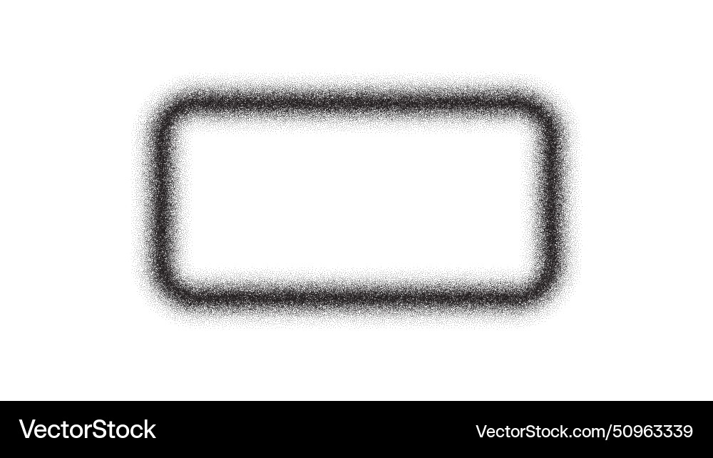 Noise rectangle frame Royalty Free Vector Image