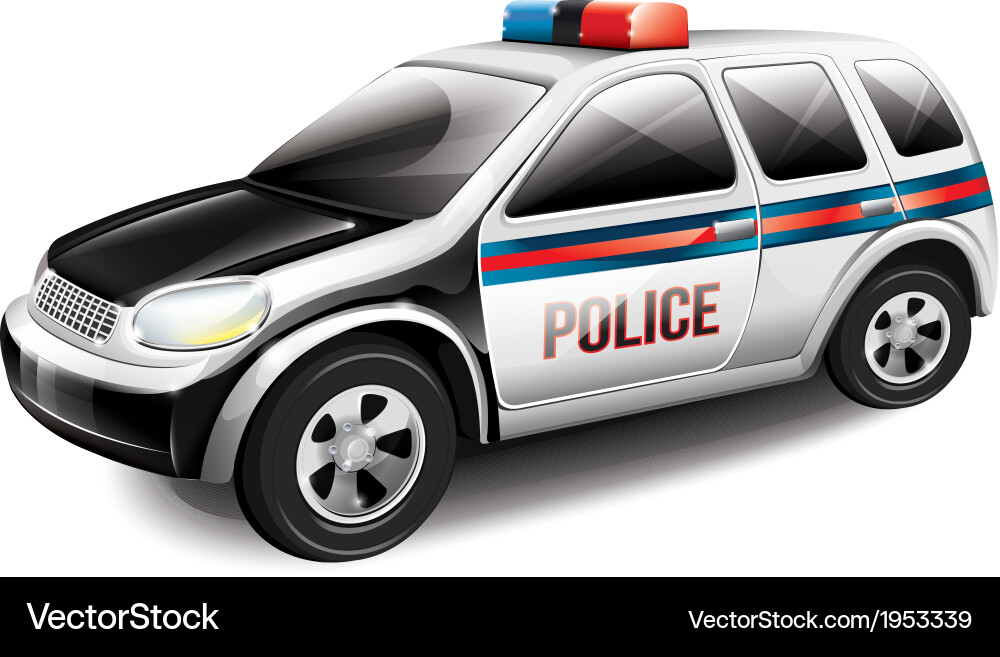 Police car Royalty Free Vector Image - VectorStock