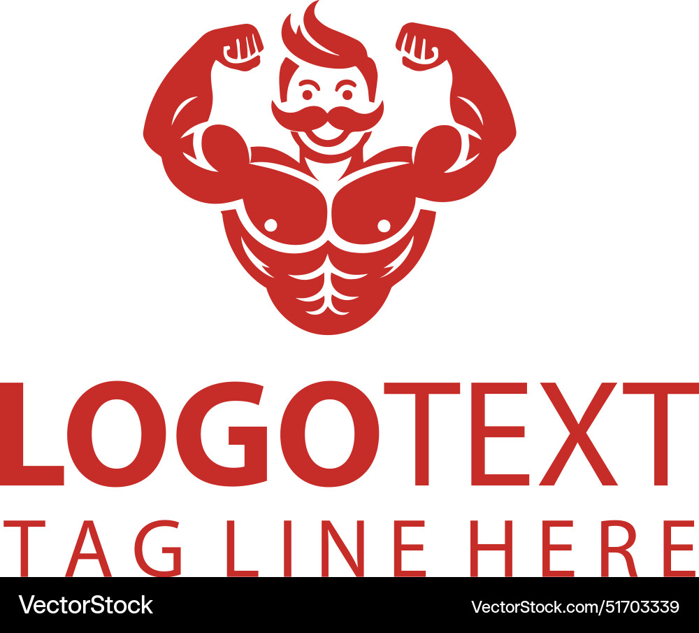 Strong gym logo Royalty Free Vector Image - VectorStock