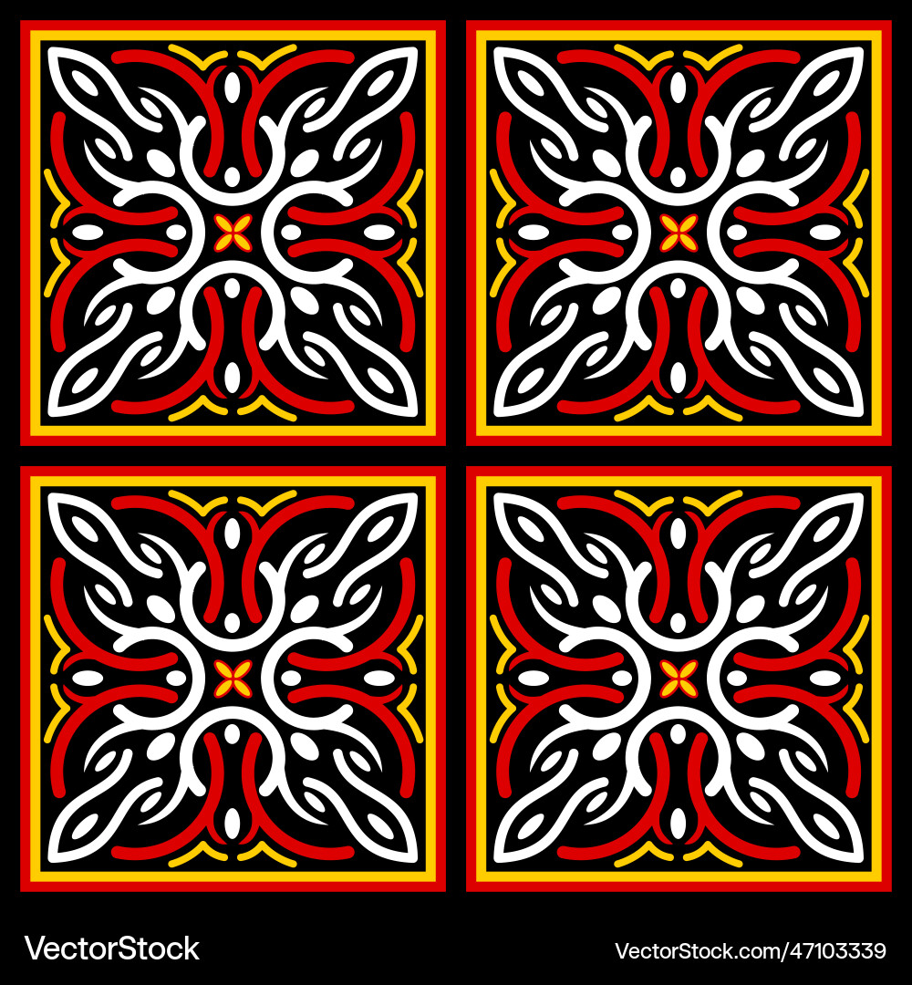 Traditional ethnic pattern from toraja indonesia Vector Image