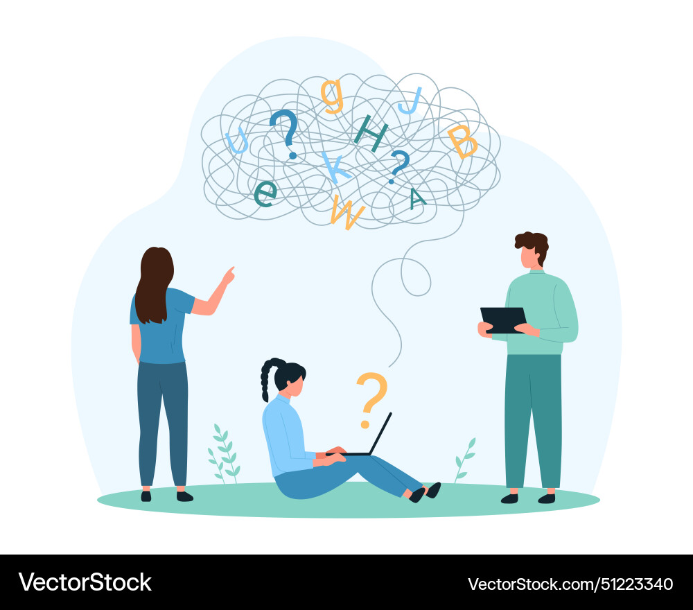 Dyslexia learning disorder text reading Royalty Free Vector