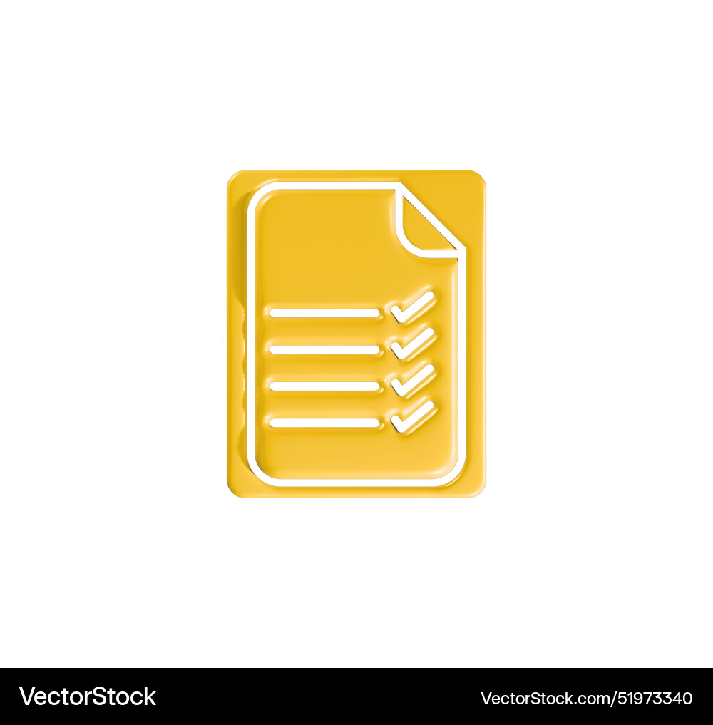 File 3d icon Royalty Free Vector Image - VectorStock