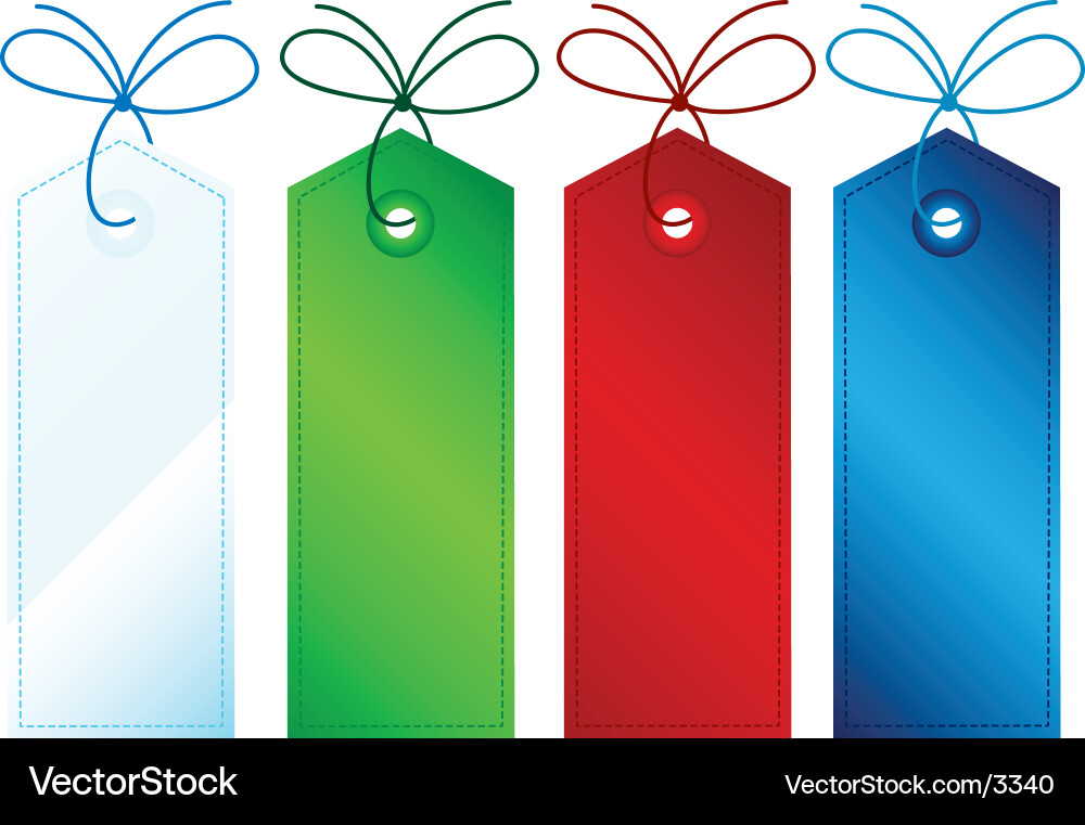 Gift tags Royalty Free Vector Image - VectorStock