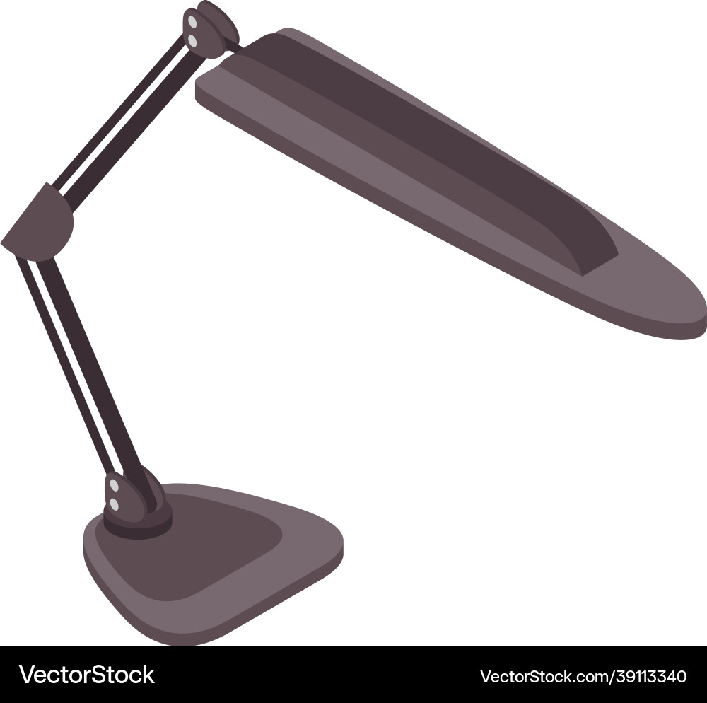 Table lamp isometric composition Royalty Free Vector Image