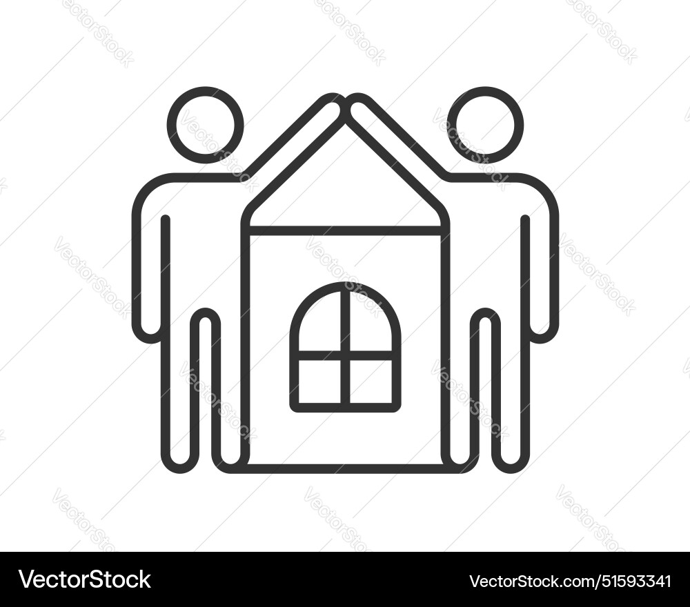 Family house icon Royalty Free Vector Image - VectorStock