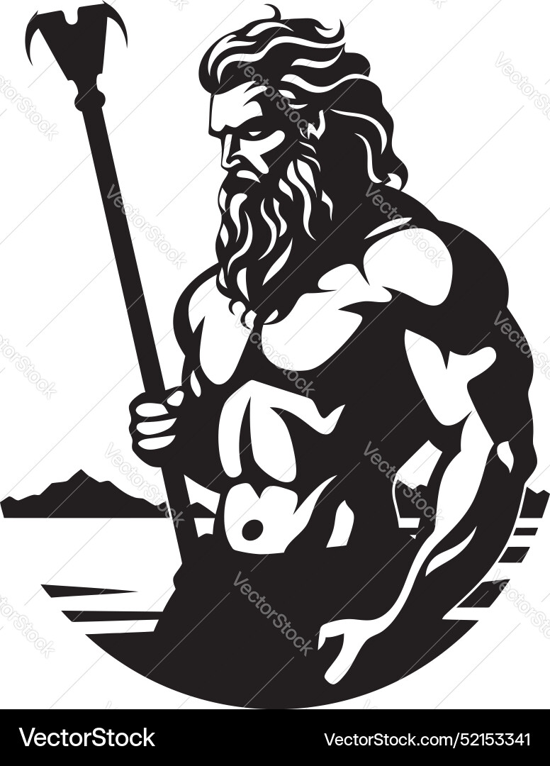 Mythic champion iconic hercules symbol mighty Vector Image