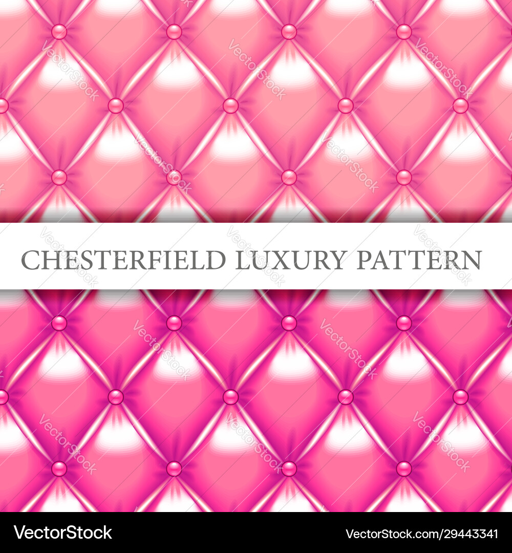 Pink chesterfield luxury shiny leather pattern Vector Image