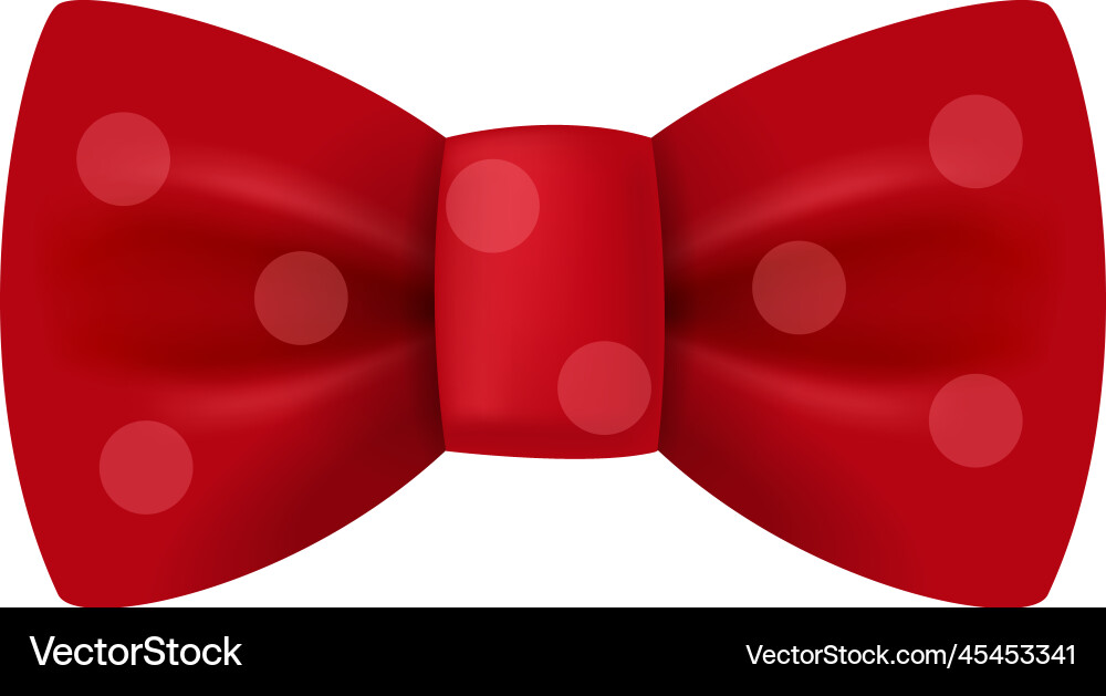 Realistic bow tie Royalty Free Vector Image - VectorStock