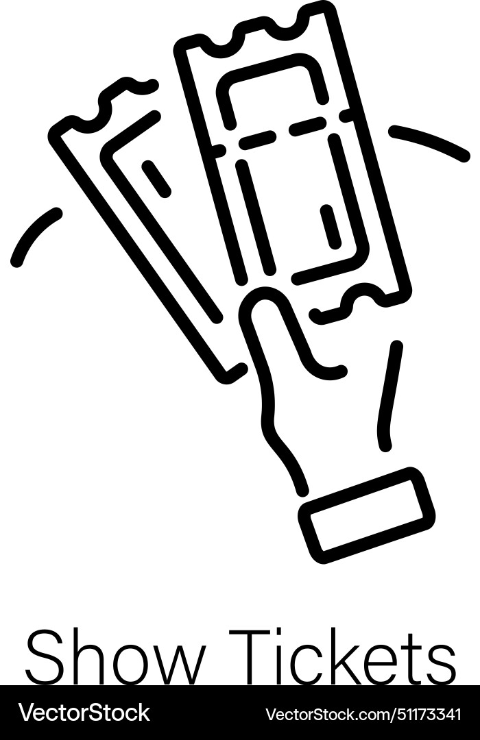 Show tickets Royalty Free Vector Image - VectorStock