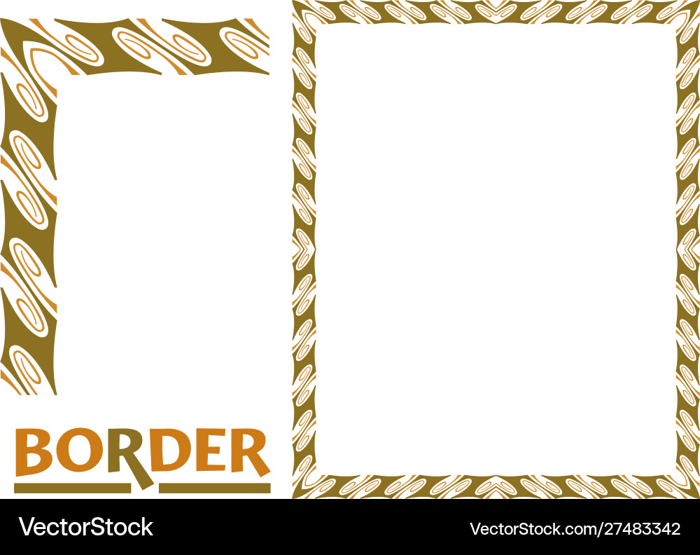 Certificates and awards borders - tiled frame Vector Image