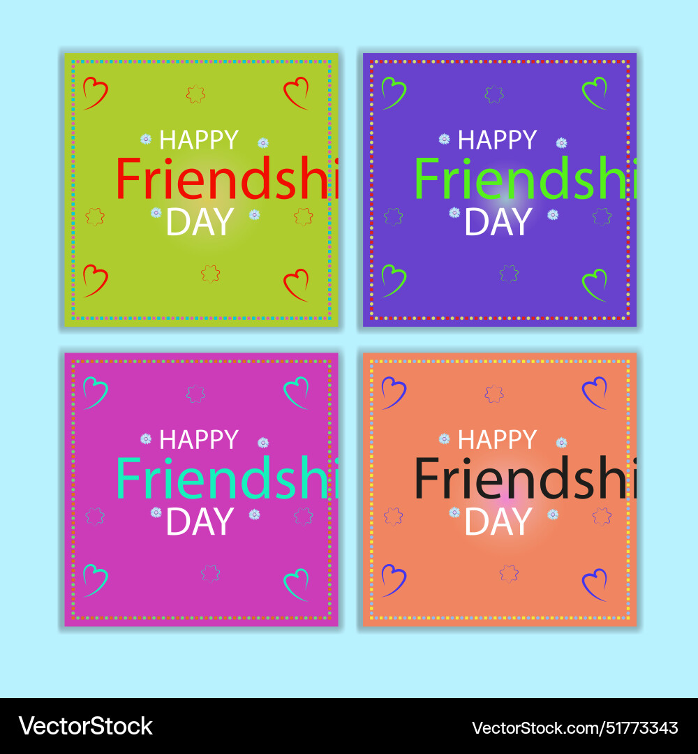 Happy friendship day Royalty Free Vector Image