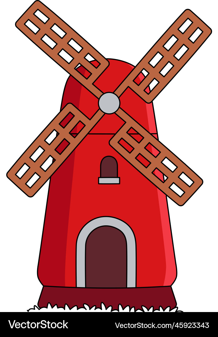 Cartoon Windmill Clip Art