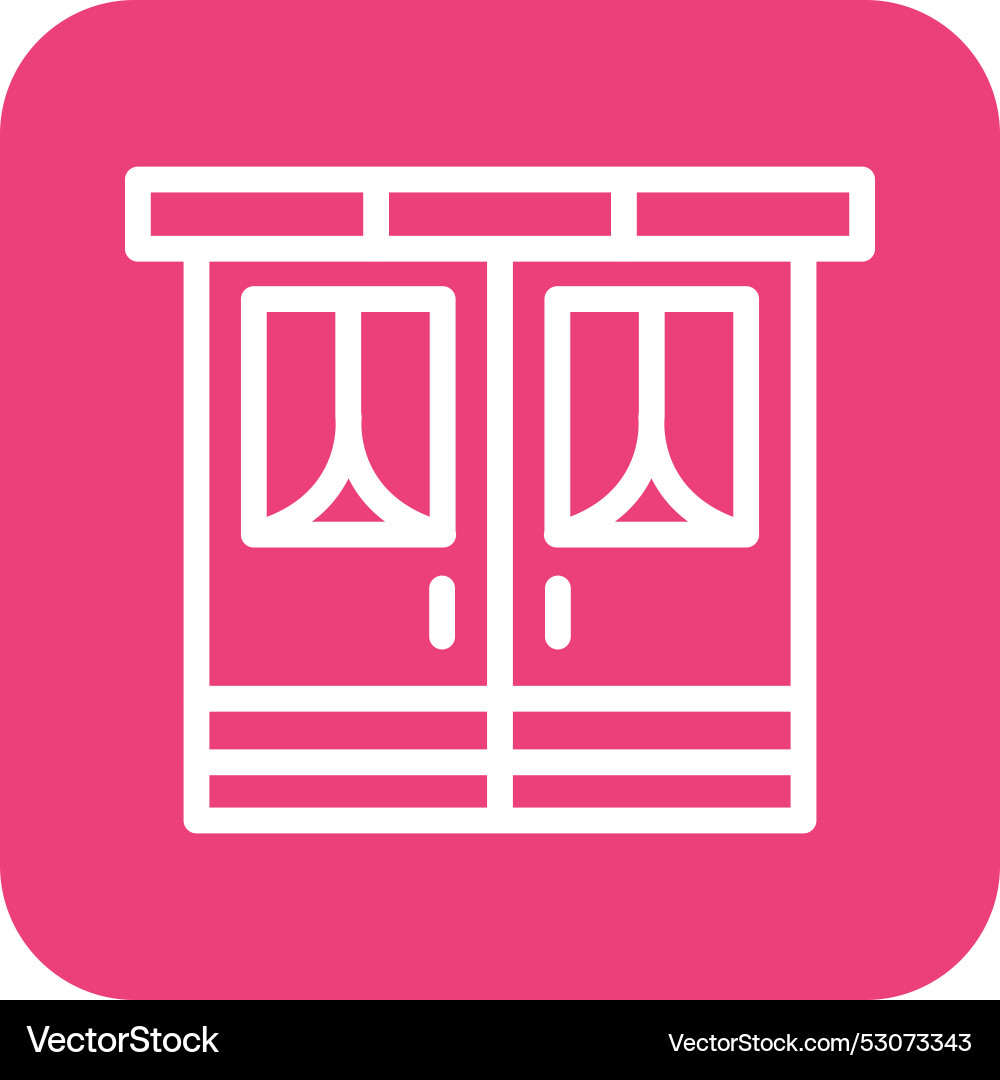 Train door icon design Royalty Free Vector Image