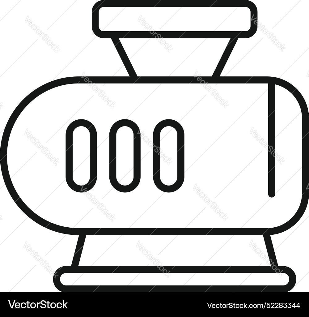 Air compressor pump machine for garage using Vector Image