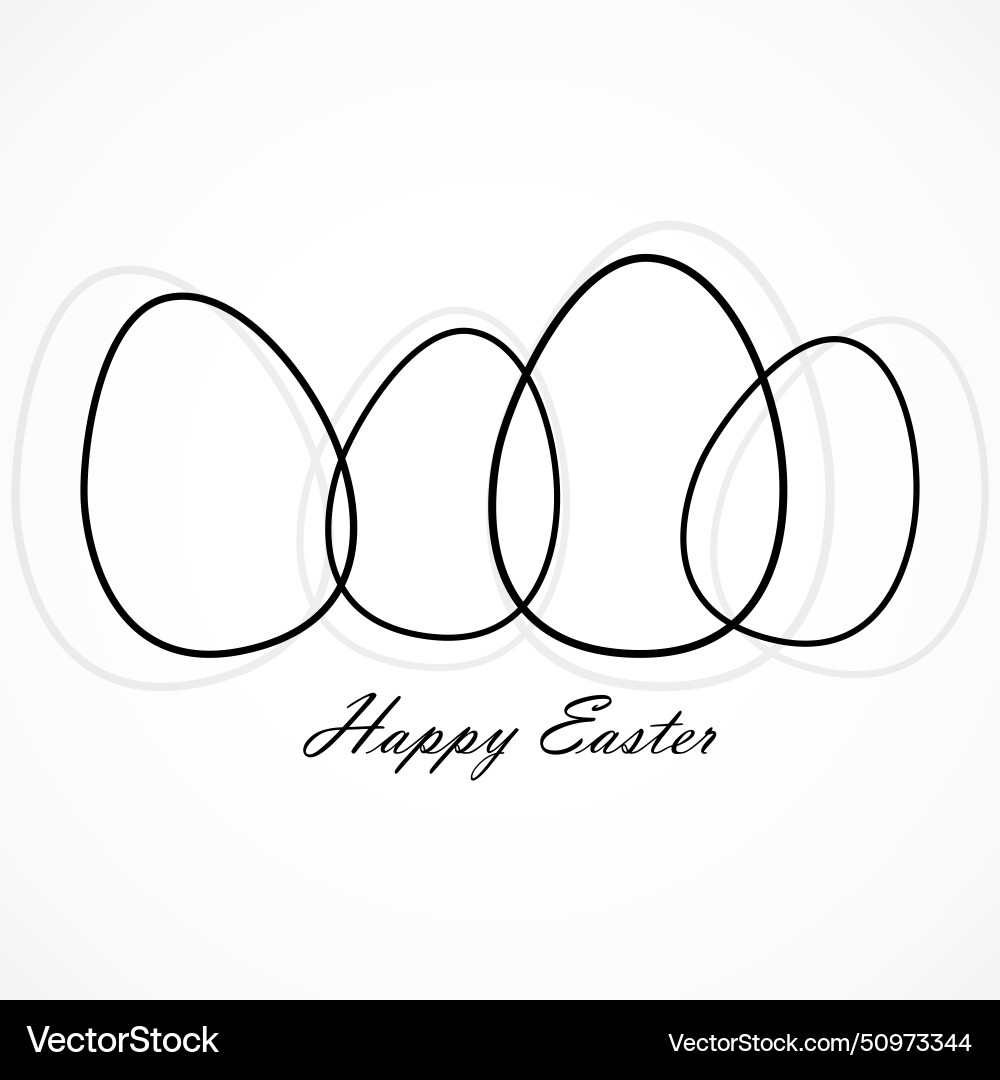 Happy easter eggs symbol holiday Royalty Free Vector Image
