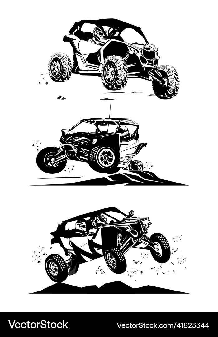 Off-Road UTV Logo Concept Royalty Free Vector Image