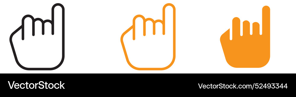 Small pinky finger icon for hand and gesture Vector Image