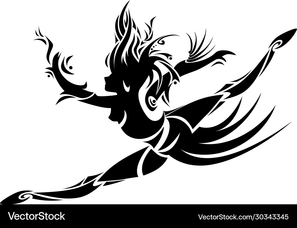 Abstract dancer Royalty Free Vector Image - VectorStock