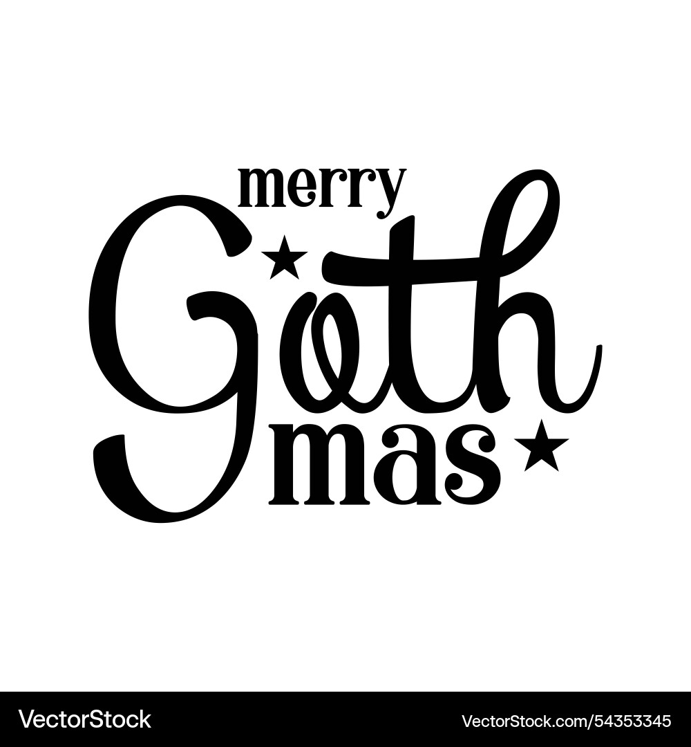 Merry gothmas svg (54353345) – Royalty-Free Vector | VectorStock