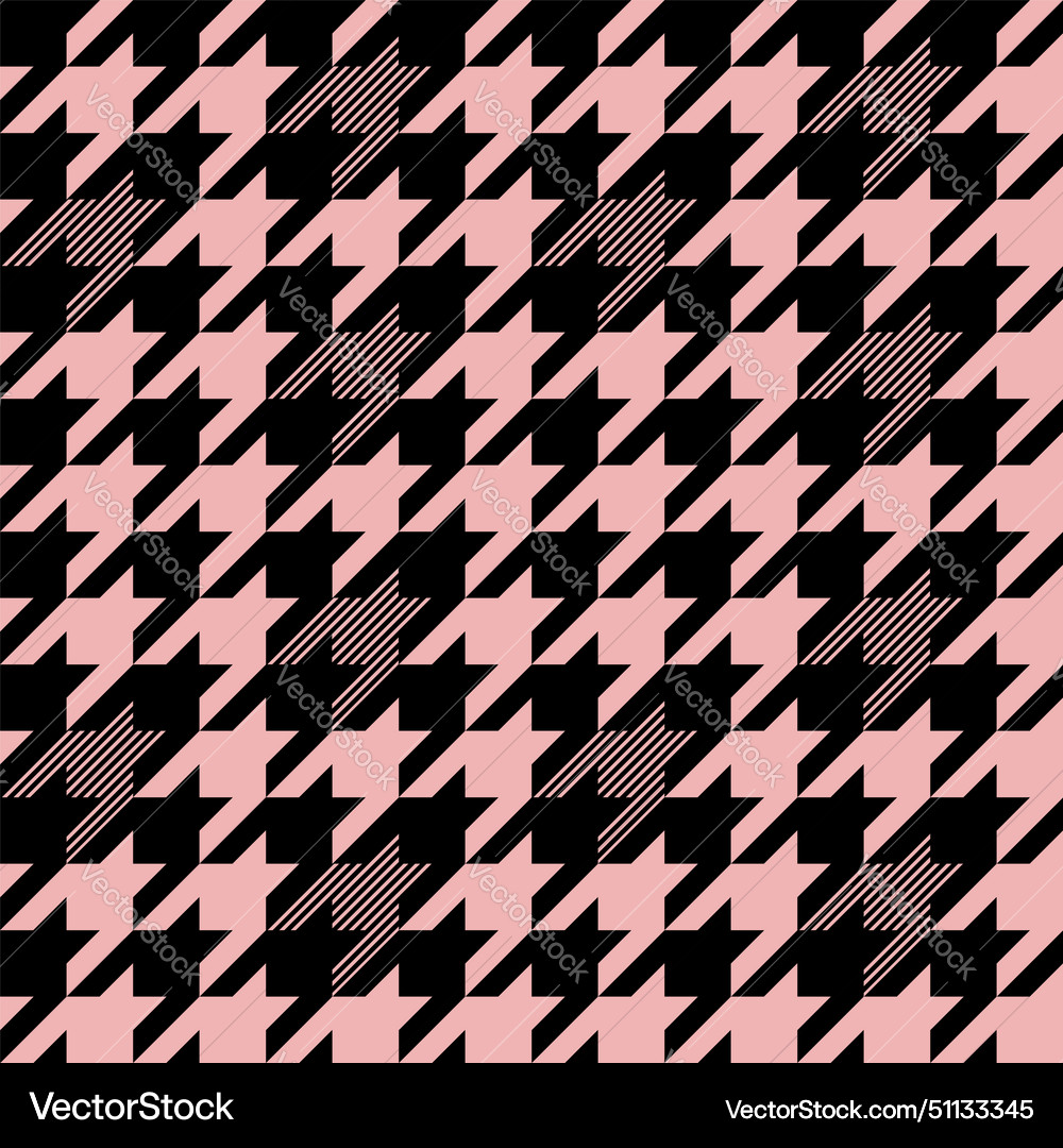 Modern houndstooth tweed plaid style pattern Vector Image