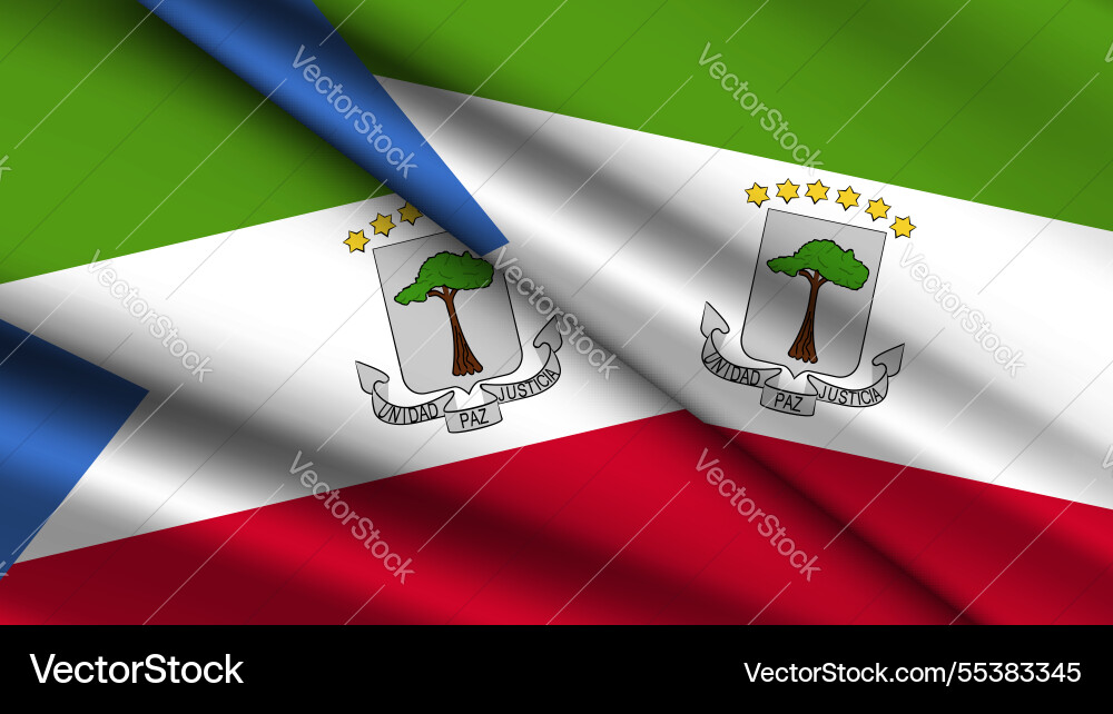 National background of equatorial guinea Vector Image