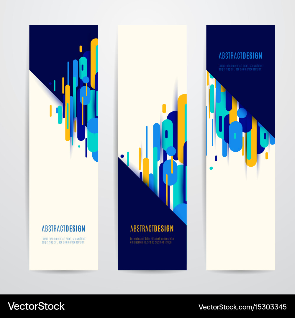 Vertical geometry round Royalty Free Vector Image