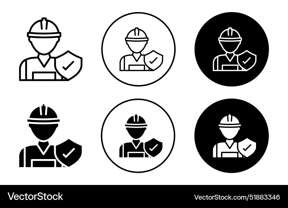 Construction insurance icon Royalty Free Vector Image