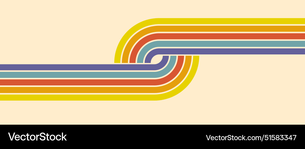 Abstract background of rainbow wavy line designs Vector Image