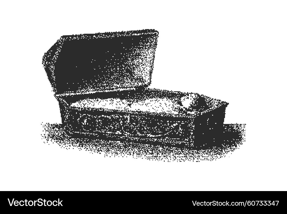 Antique Wooden Chest Open – Royalty-Free Vector | VectorStock