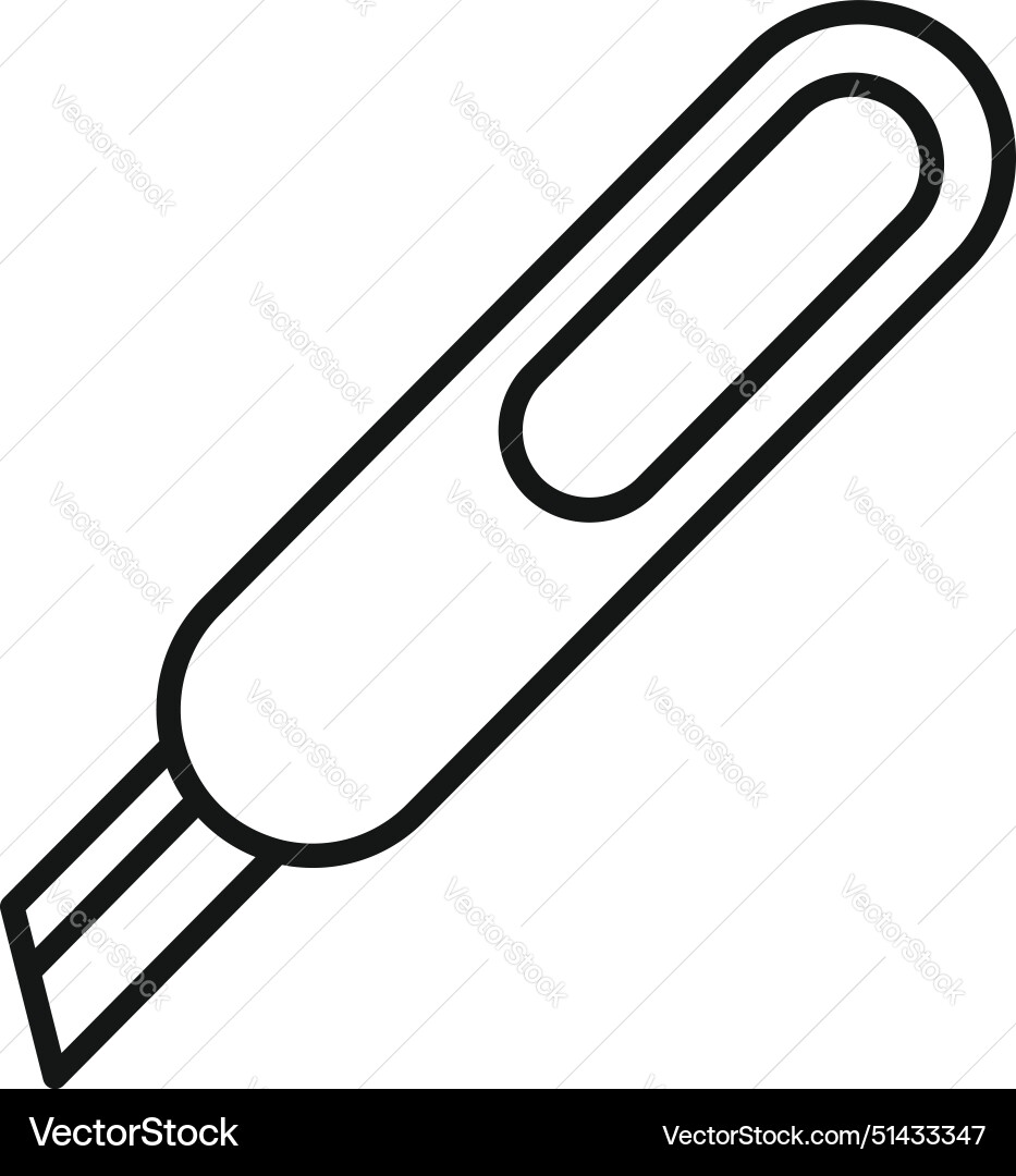 Black and white paper cutter icon Royalty Free Vector Image