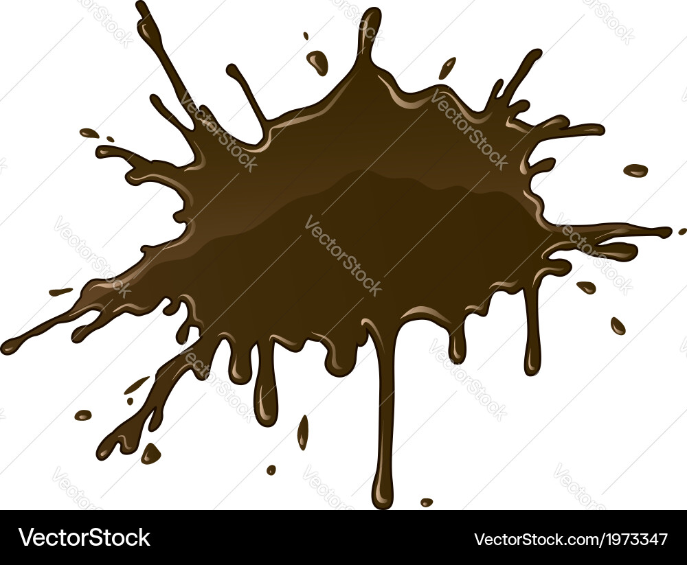 Chocolate Splash Royalty Free Vector Image - VectorStock