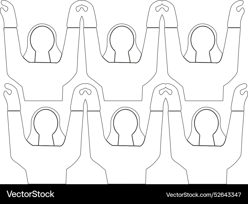 Friendship day design elements Royalty Free Vector Image