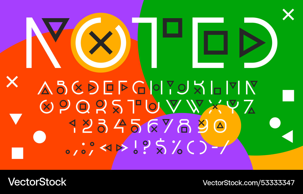 Gamer font arcade game alphabet typeface Vector Image