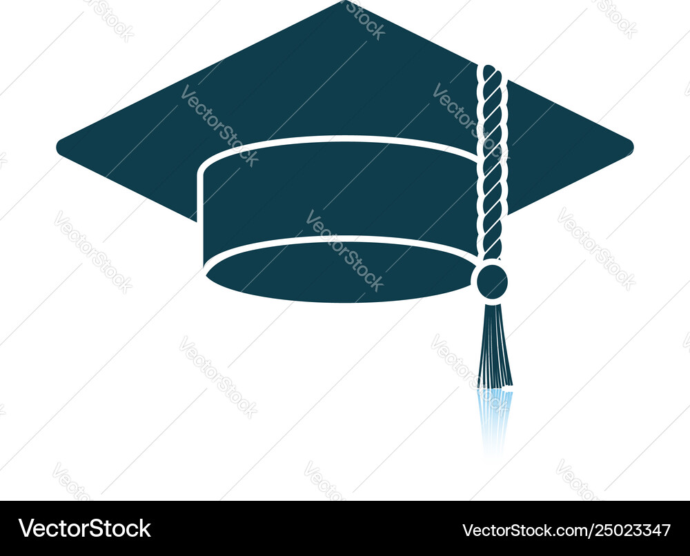 Graduation cap icon Royalty Free Vector Image - VectorStock