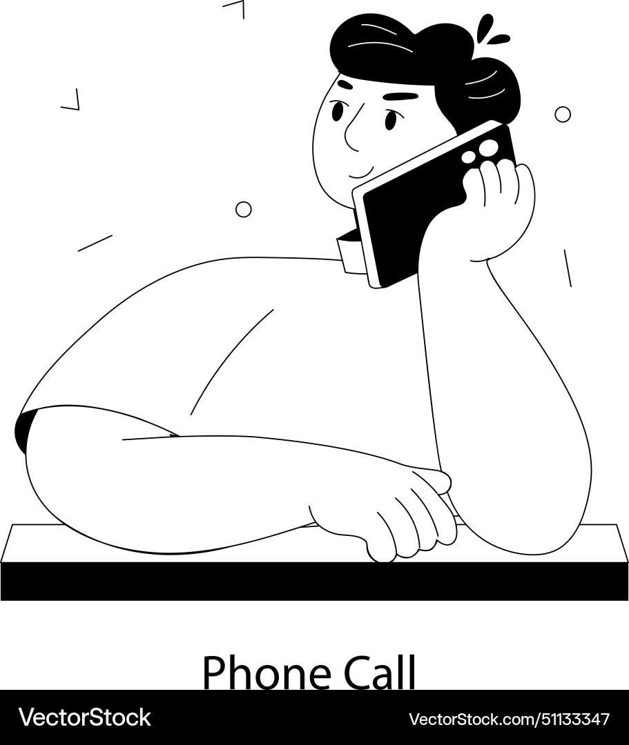 Phone call Royalty Free Vector Image - VectorStock