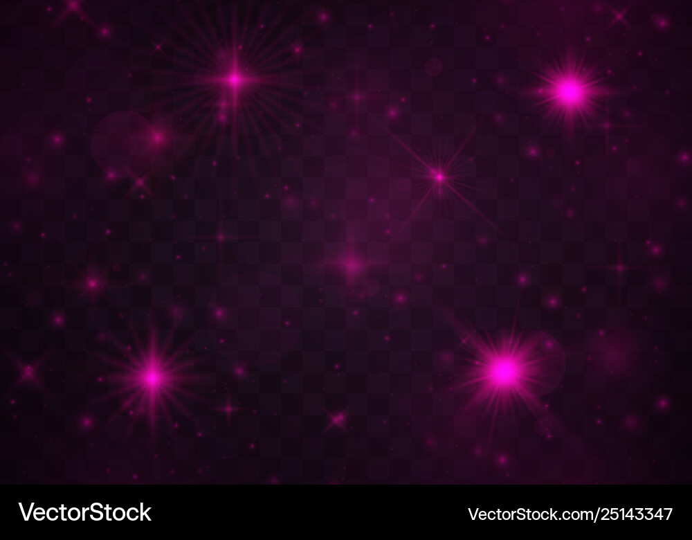 Pink light effects Royalty Free Vector Image - VectorStock