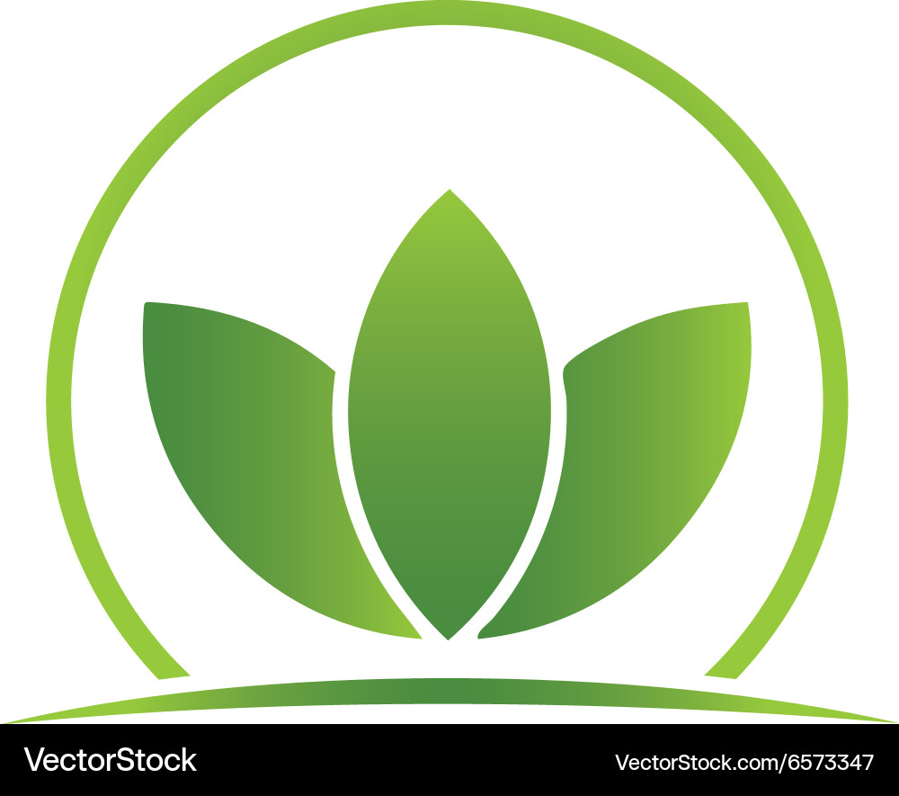 Three Leaves In A Circle Logo