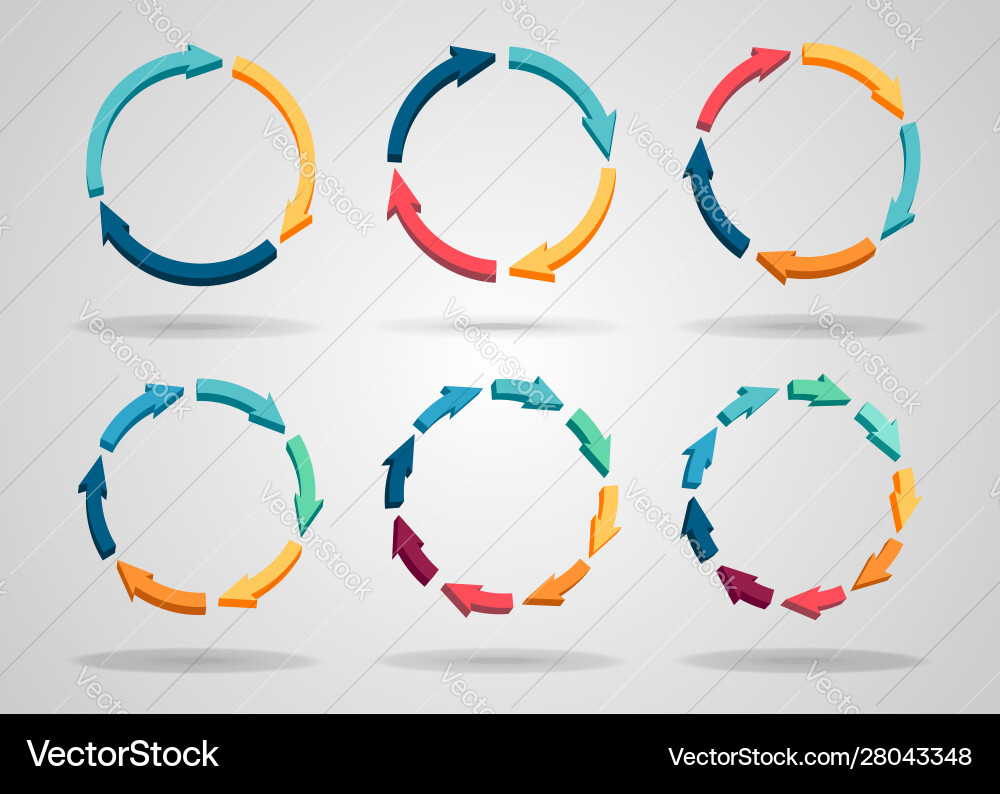 Three circle arrows Vector Images & Graphics for Commercial Use | VectorStock