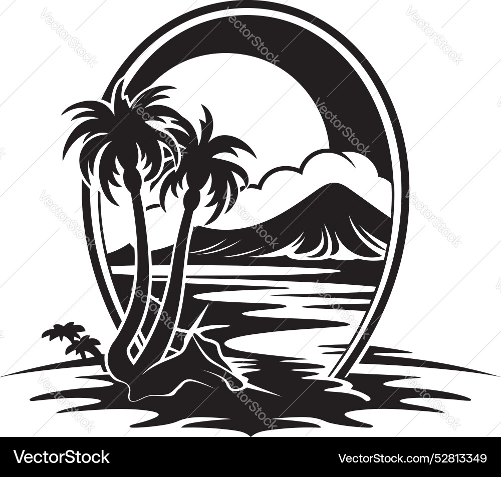 Breakwater bones surfboard design skull and surf Vector Image