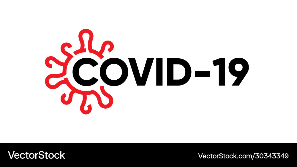 Concept logo covid-19 coronavirus official Vector Image