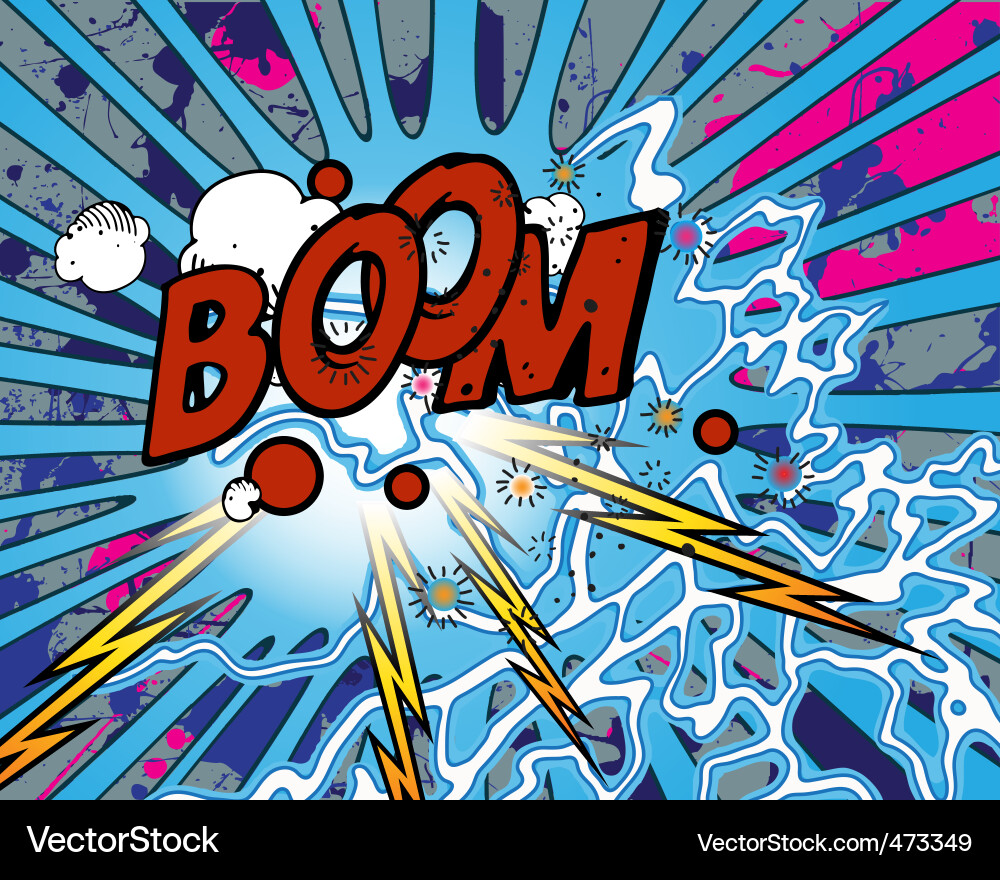 Electric Shock Burst Royalty Free Vector Image