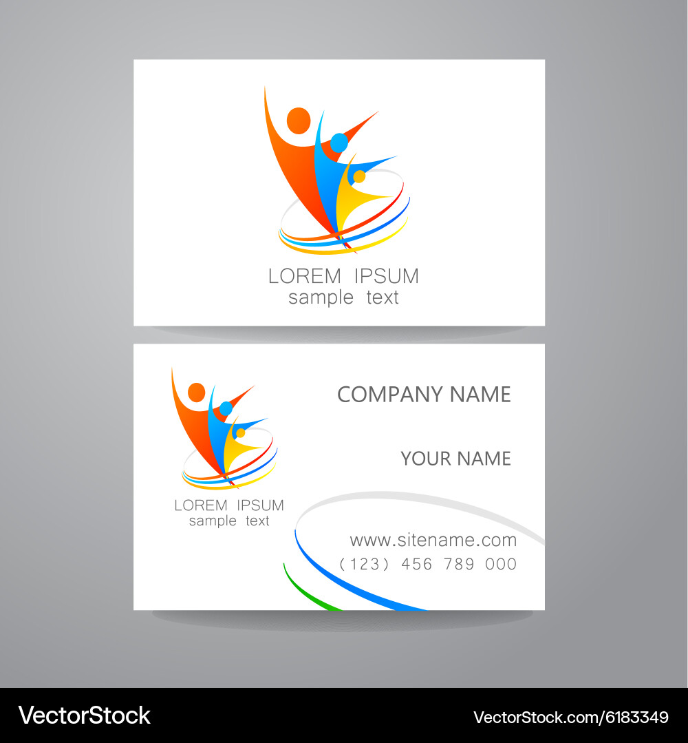 Team company logo identity template Royalty Free Vector