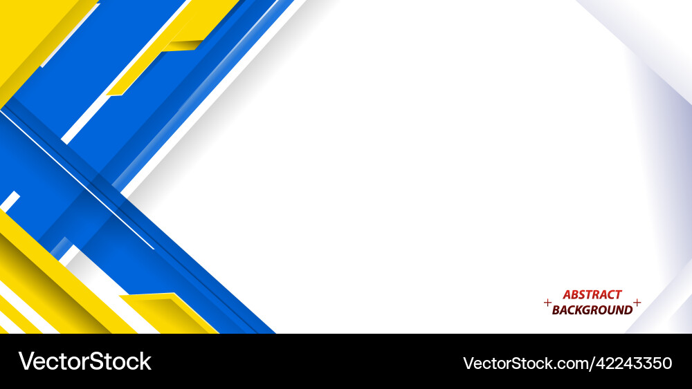 Abstract yellow blue white background Royalty Free Vector