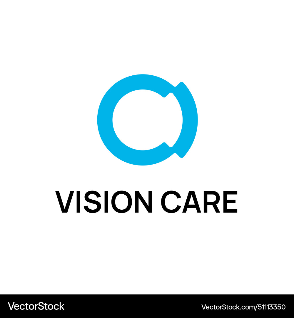 Eye optical care clinic logo Royalty Free Vector Image