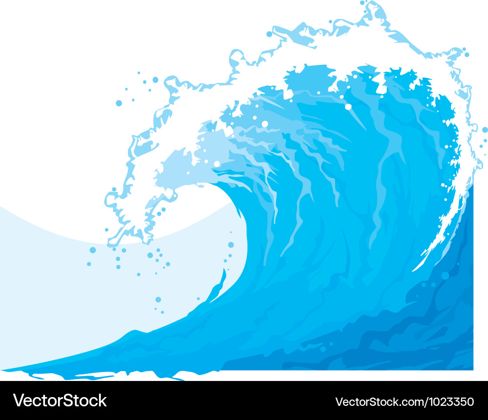 Ocean Wave Splash Royalty Free Vector Image - VectorStock